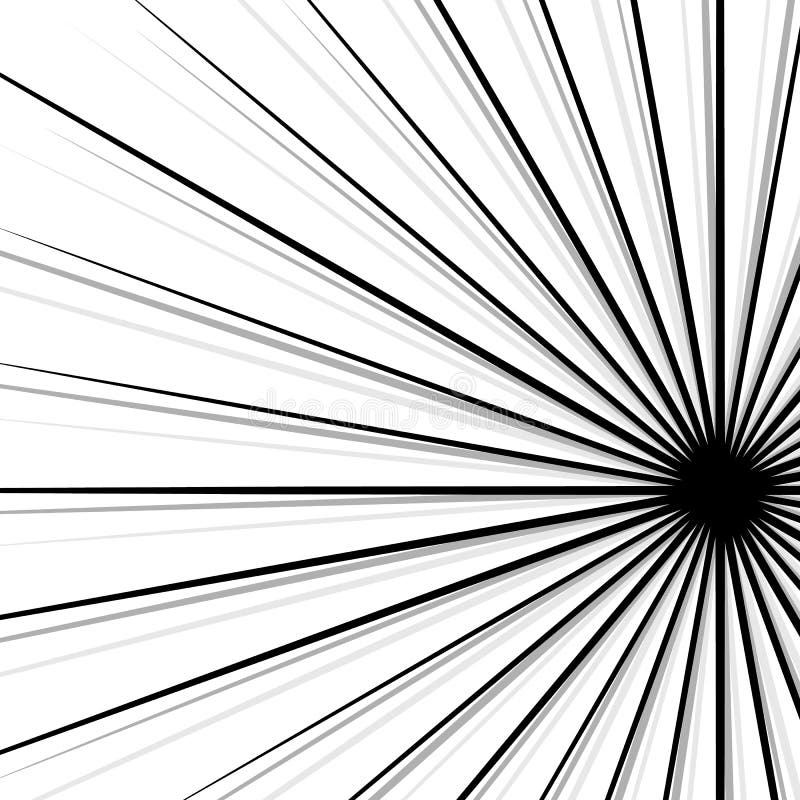 Circular Radial, Radiating Lines Element. Abstract Rays, Beams, Stock ...