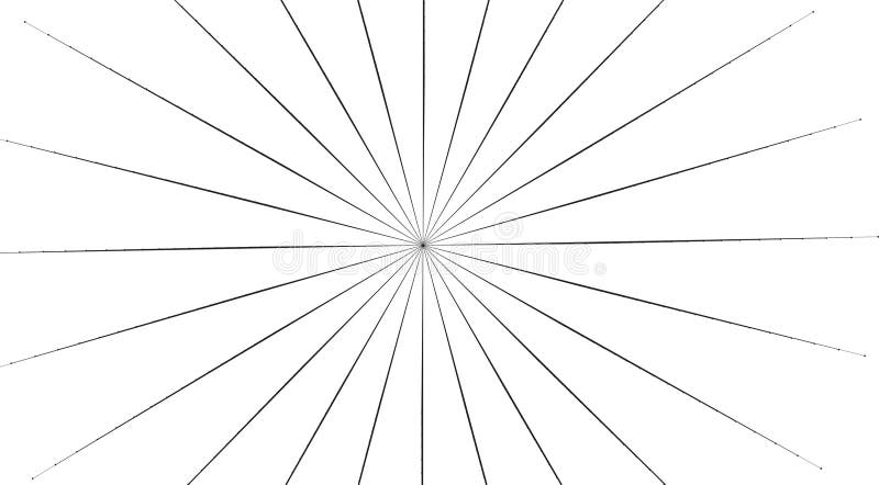Circular Radial, Radiating Lines Element. Abstract Rays, Beams, Flash ...