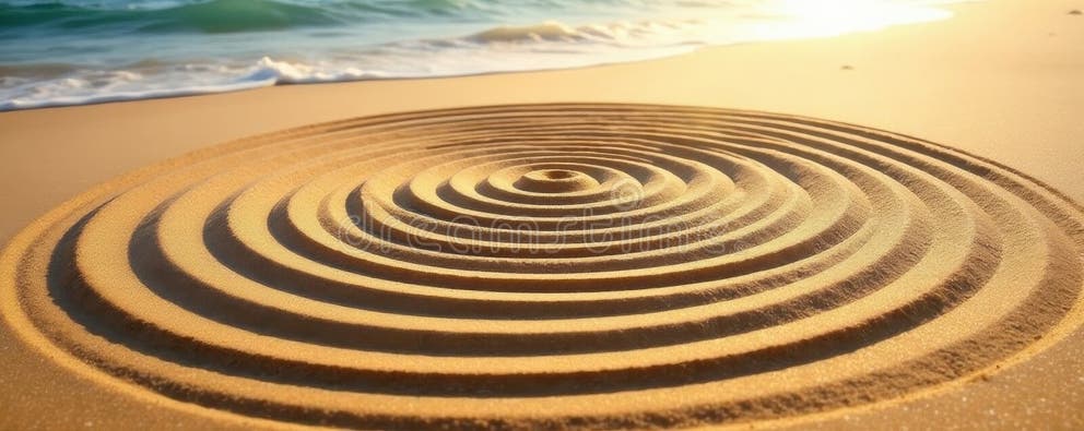 Circular and Radial Sand Patterns Created by Wind and Tide Grain ...