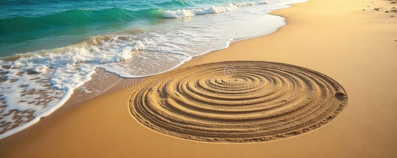 Circular and Radial Sand Patterns Created by Wind and Tide Sun Sand ...