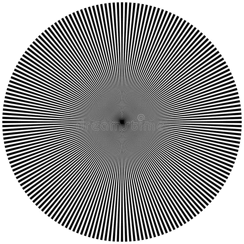 Circular, Radiating Abstract Shape, Motif. Geometric Design Elem Stock ...