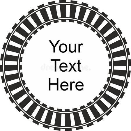 Circular rail track stock vector. Illustration of line - 20926401