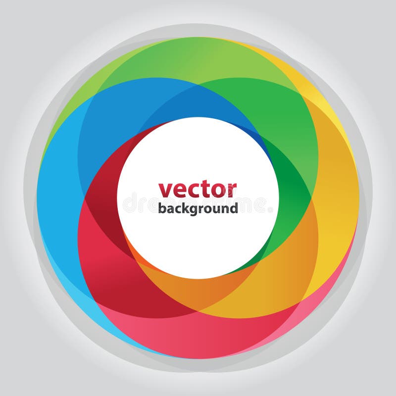 Circular Rainbow Background. Vector Illustration Decorative Design ...