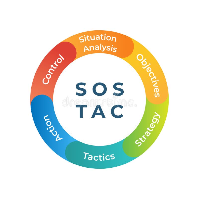 Circular Rainbow-style SOSTAC Model Infographic with Six Integrated ...