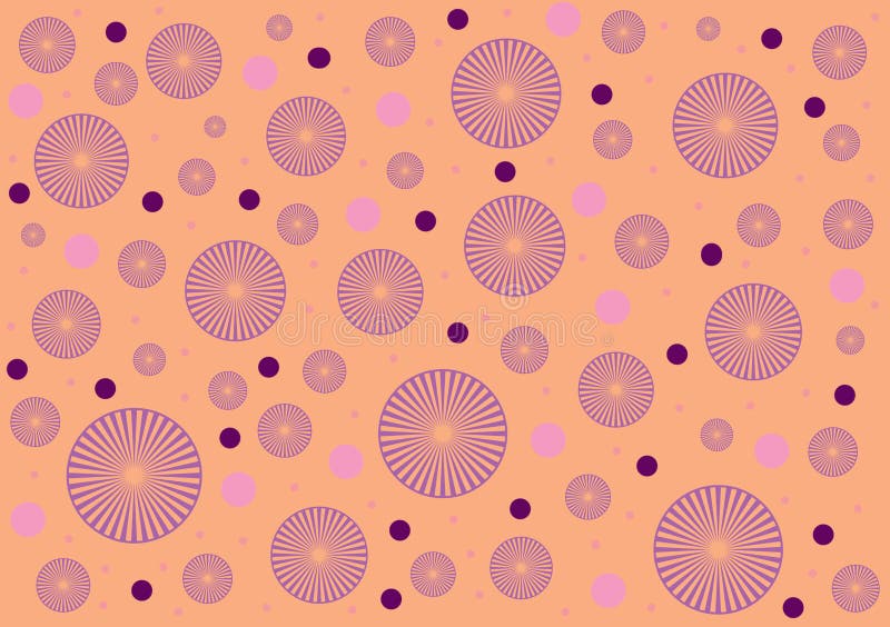 Circular Random Pattern Background Wallpaper Design Layout Stock ...