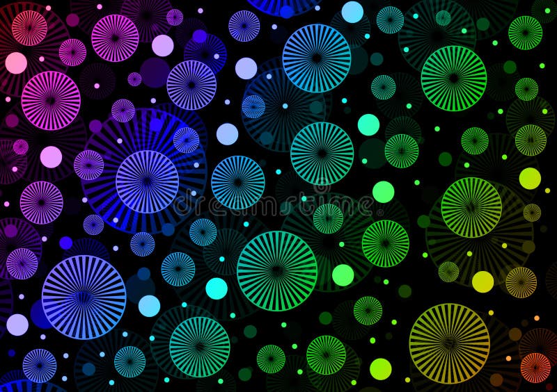 Circular Random Pattern Background Wallpaper Design Layout Stock ...