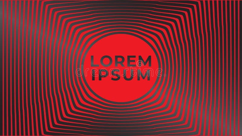 Circular Red Stripe Line. Abstract Background Design Template. Stock ...