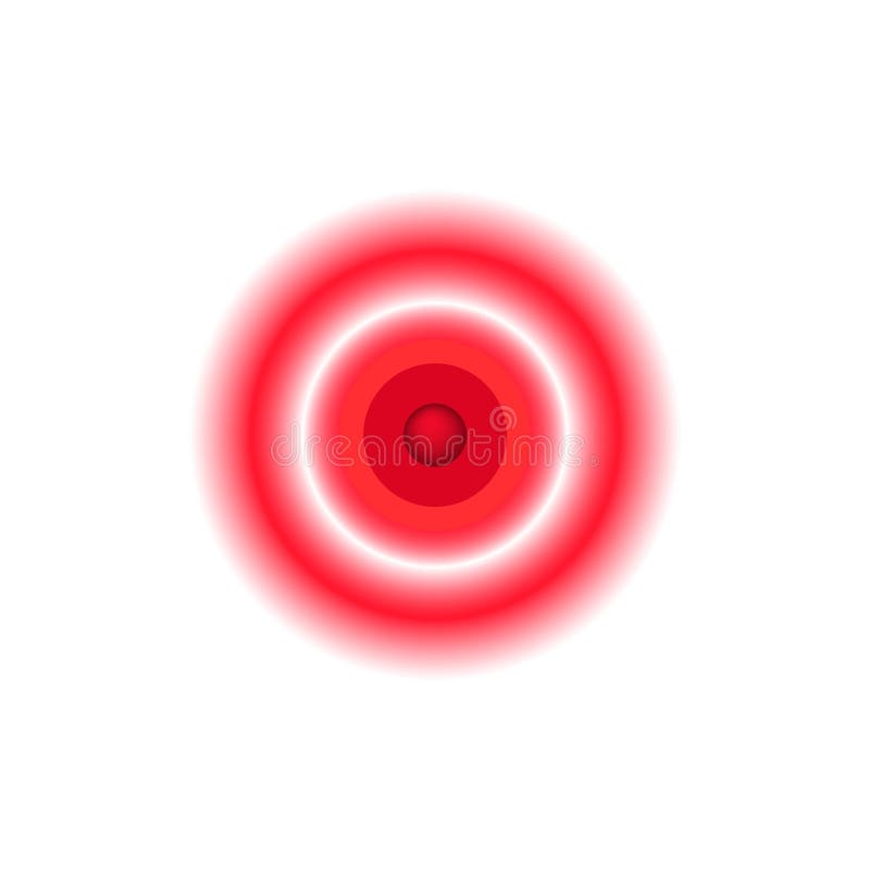 Circular Red Target with Concentric Rings Showing Different Shades of ...
