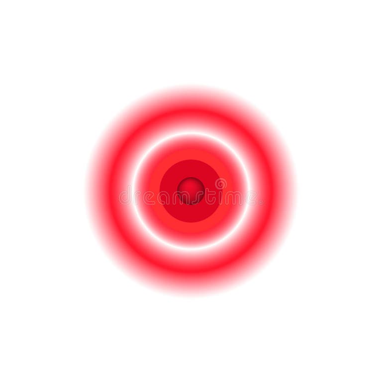 Circular Red Target with Concentric Rings Showing Different Shades of ...