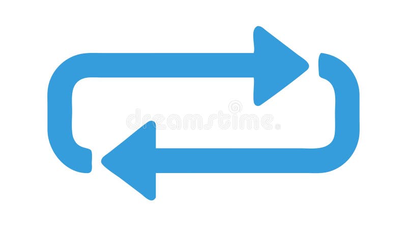 Circular Refresh or Loop Arrows Vector Icon, Vector Design Generative ...