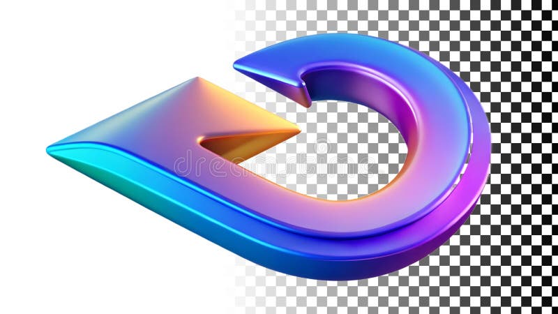 Return Arrow Icon, Action Symbol for Undo and Back Themes, Circular Png ...