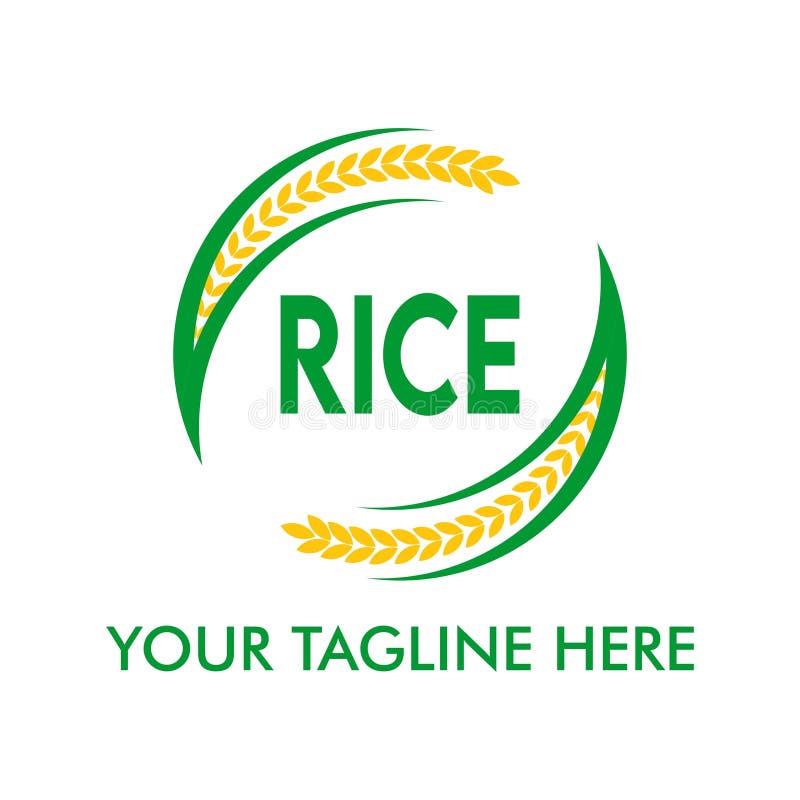 Circular rice logo stock illustration. Illustration of importer - 344856312