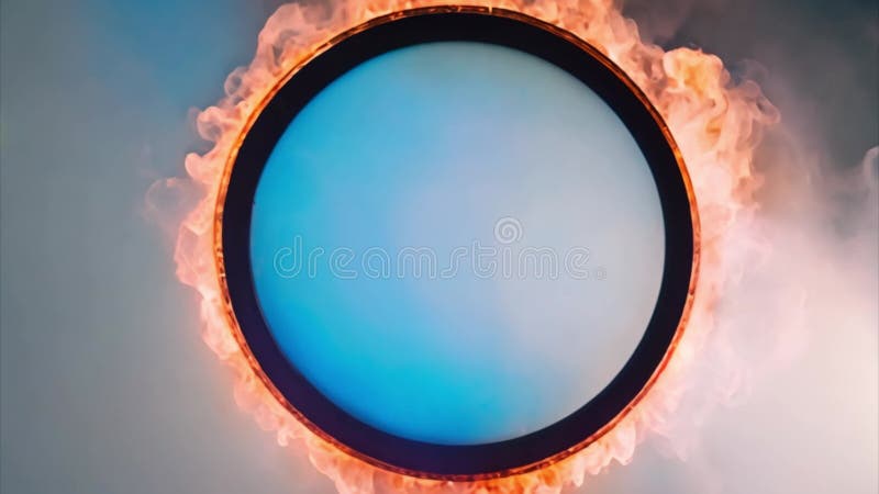 Ring of Fire, Burning with Intensity Stock Footage - Video of element ...