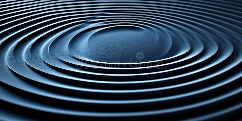 Circular Ripples on a Dark Surface Create a Mesmerizing Visual Pattern ...