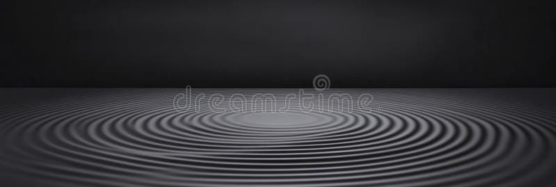 Circular Ripples Expanding on a Dark Water Surface Stock Image - Image ...