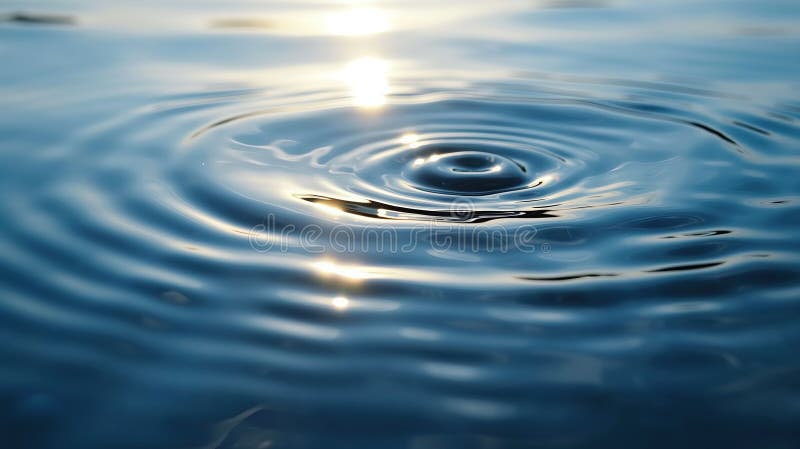 Circular Ripples on the Surface of the Water from Falling Droplets ...