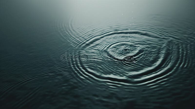 Circular Ripples on the Surface of the Water from Falling Droplets ...