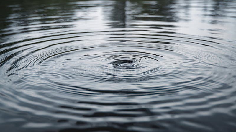 Circular Ripples on the Surface of the Water from Falling Droplets ...