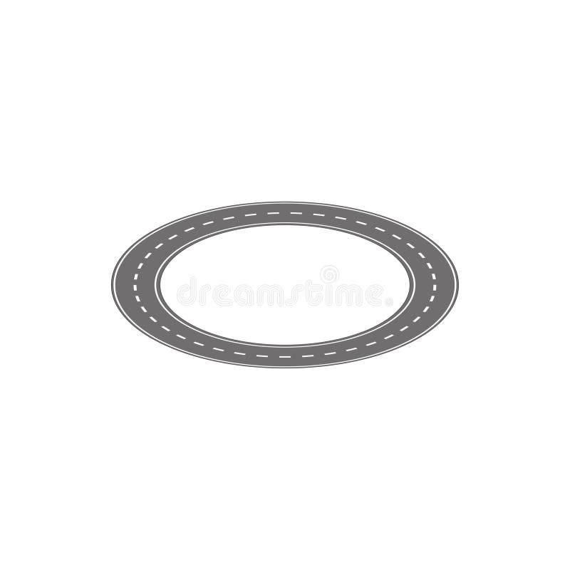 Circular Road Icon. Vector Illustration. EPS 10 Stock Vector ...