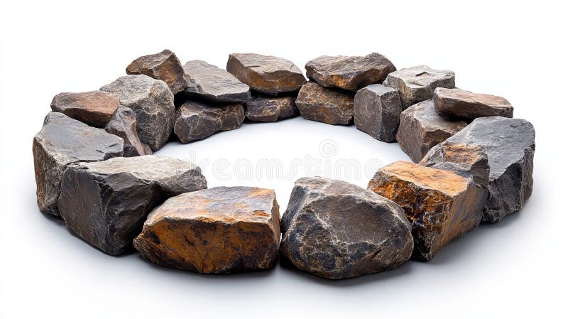 Circular Rocks Formation White Background Stock Photos - Free & Royalty ...