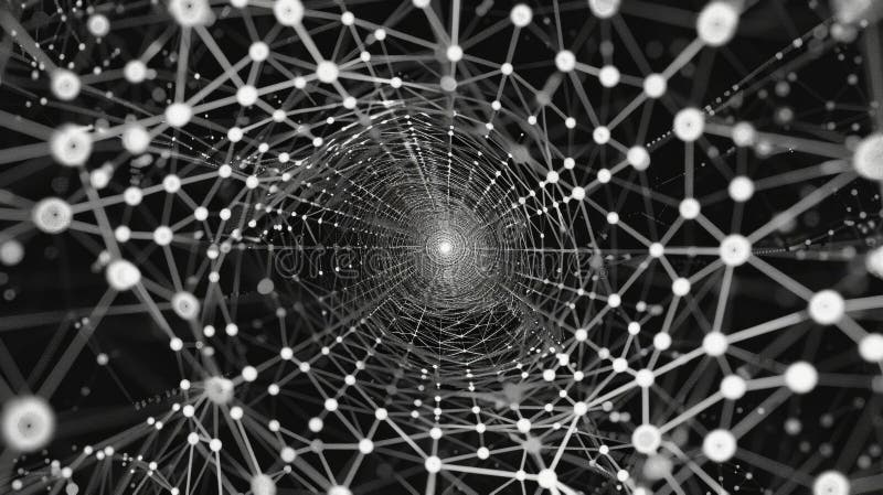 Circular S of Nodes Symbolizing the Decentralized Nature of a ...