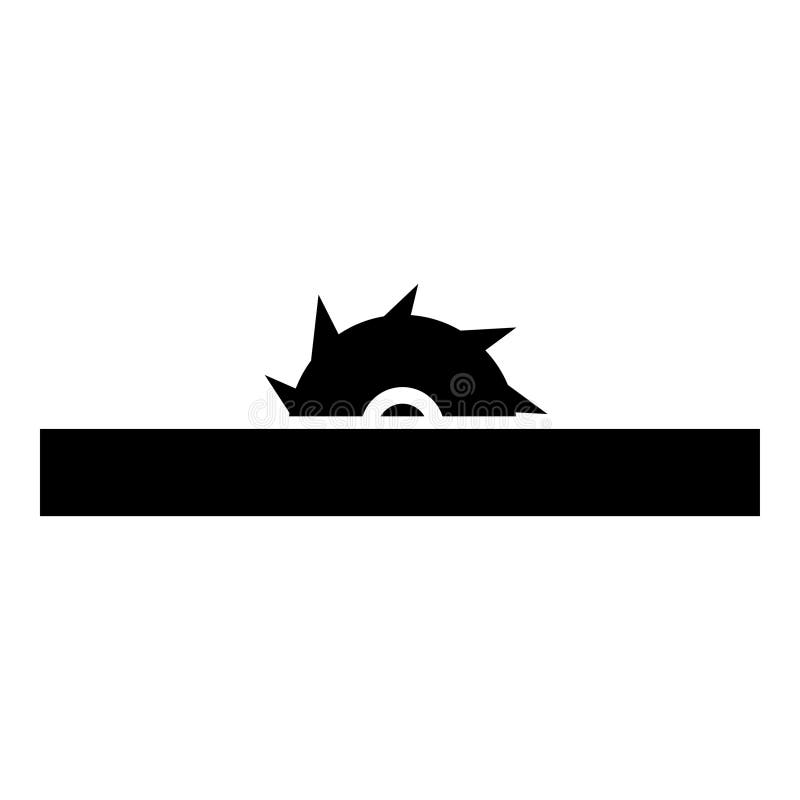 Circular Saw Bench Table Wheel Blade Carpentry Workshop Concept Icon ...