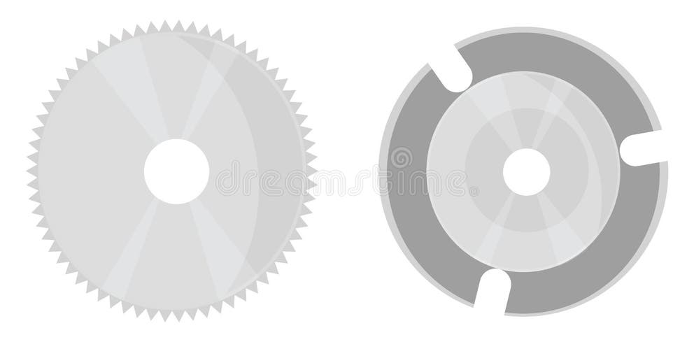 Circular saw blade, icon stock vector. Illustration of sign - 261383679
