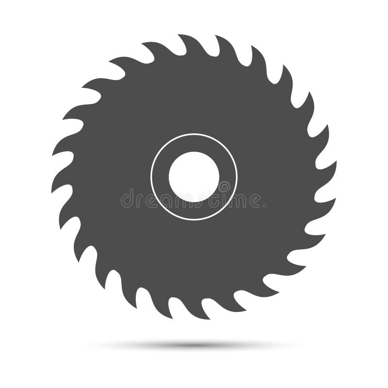 Circular Saw Blade. Simple Vector Illustration for Websites, Apps and ...