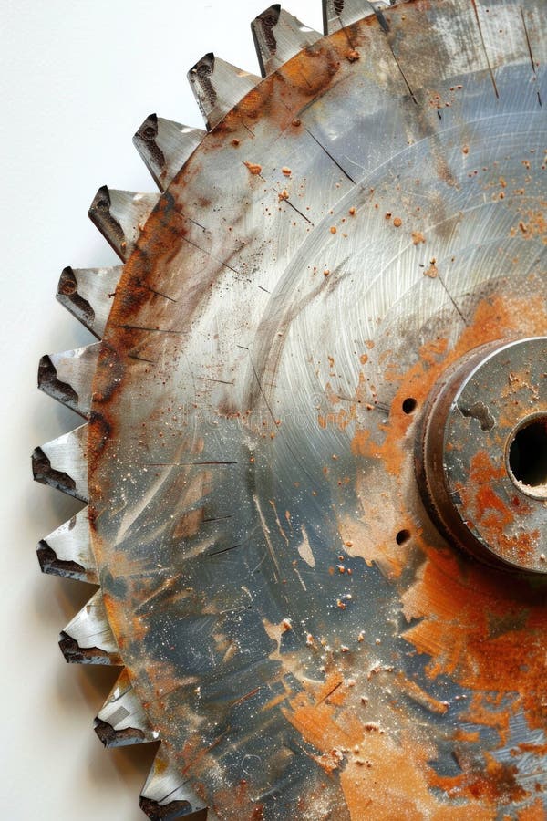A Circular Saw Blade with Visible Rust. Perfect for Industrial or ...