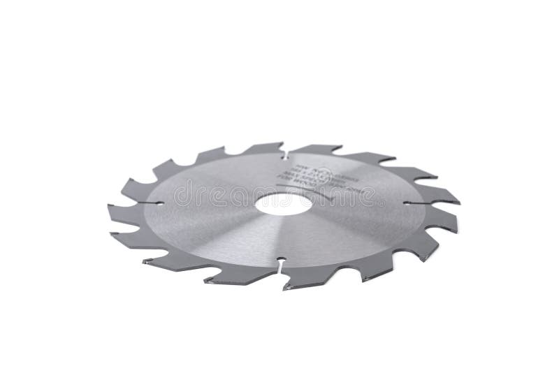 Circular Saw Blade for Wood Isolated on White Background. Stock Image ...
