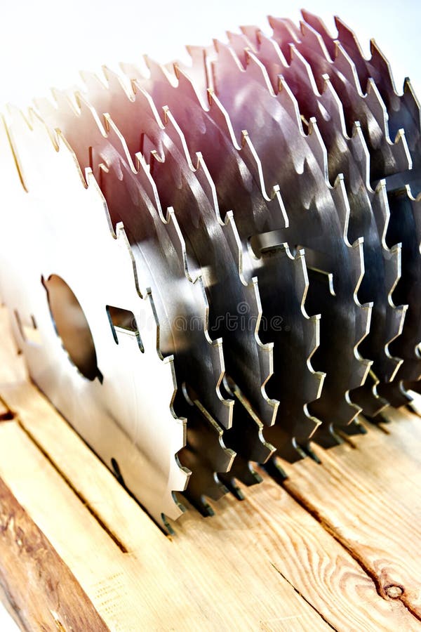 Circular Saw Blades for Disc Sawing Machine Stock Photo - Image of ...
