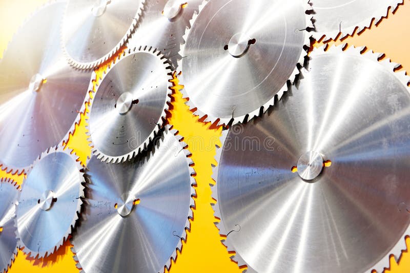 Circular Saw Discs Blades for Wood Stock Photo - Image of rotary, store ...