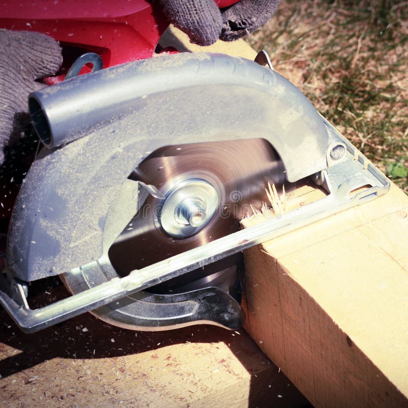 The circular saw. stock photo. Image of repair, builder - 117305628