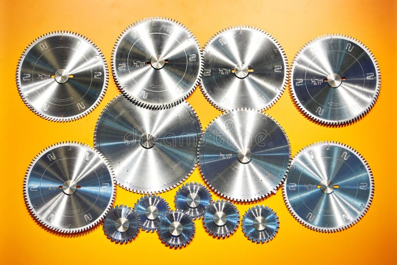 Circular Saw Machine Blades for Wood Stock Image - Image of shape ...