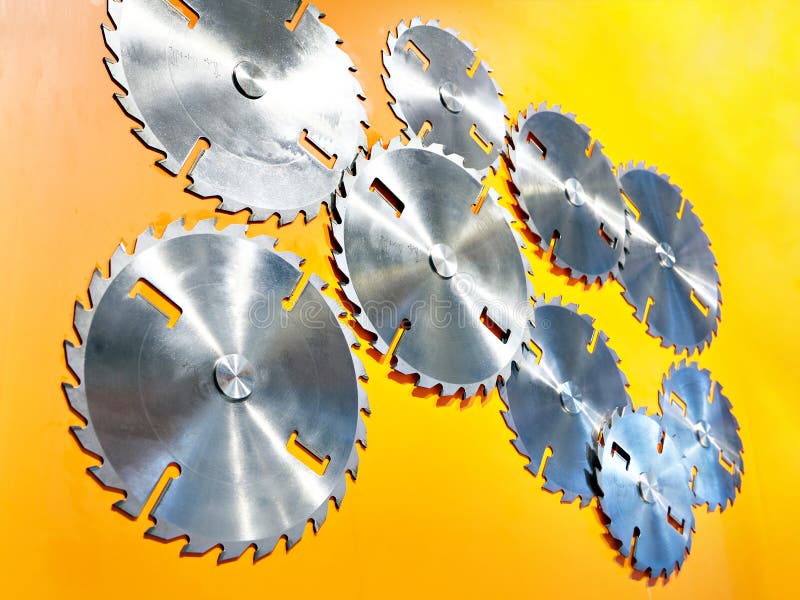 Circular Saw Machine Blades for Wood Stock Image - Image of wood ...