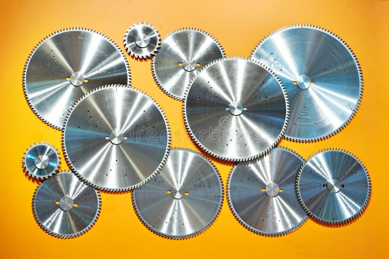 Circular Saw Machine Blades for Wood Stock Image - Image of industry ...