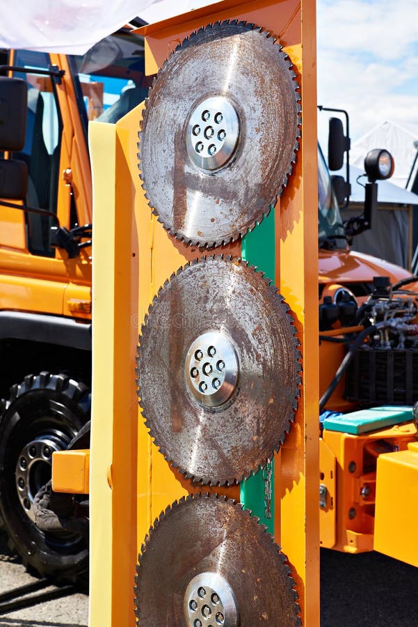 Circular Saw Machine Blades for Wood Stock Photo - Image of stand ...