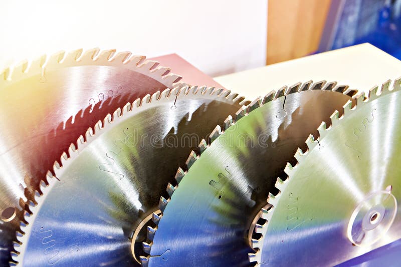 Circular Saw Machine Blades for Wood Stock Image - Image of circle ...