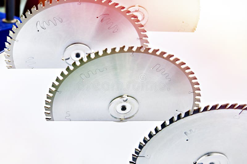 Circular Saw Machine Blades for Wood in Store Stock Photo - Image of ...