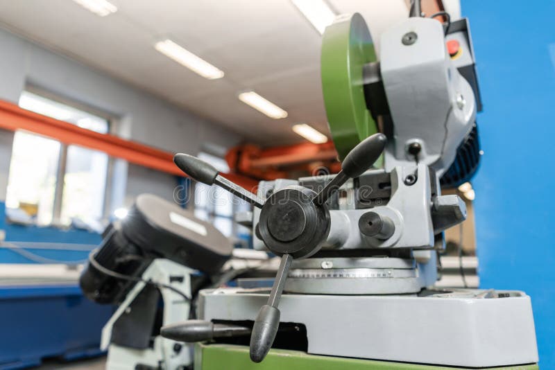 Circular Saw Machine. Cutting a Metal and Steel with with Sharp ...