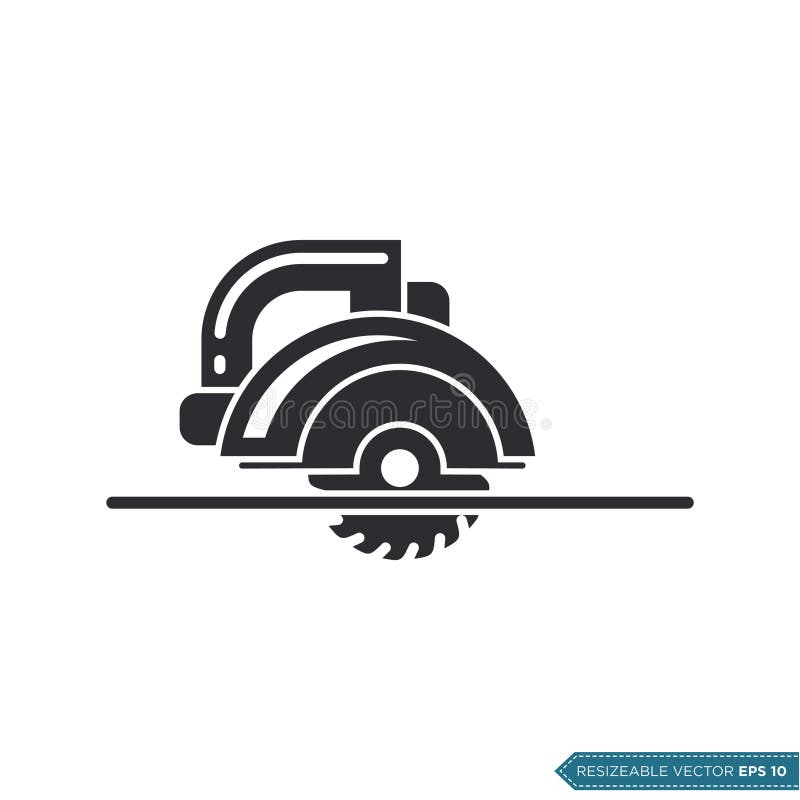 Circular Saw Machine Icon Vector Template Illustration Design Stock ...