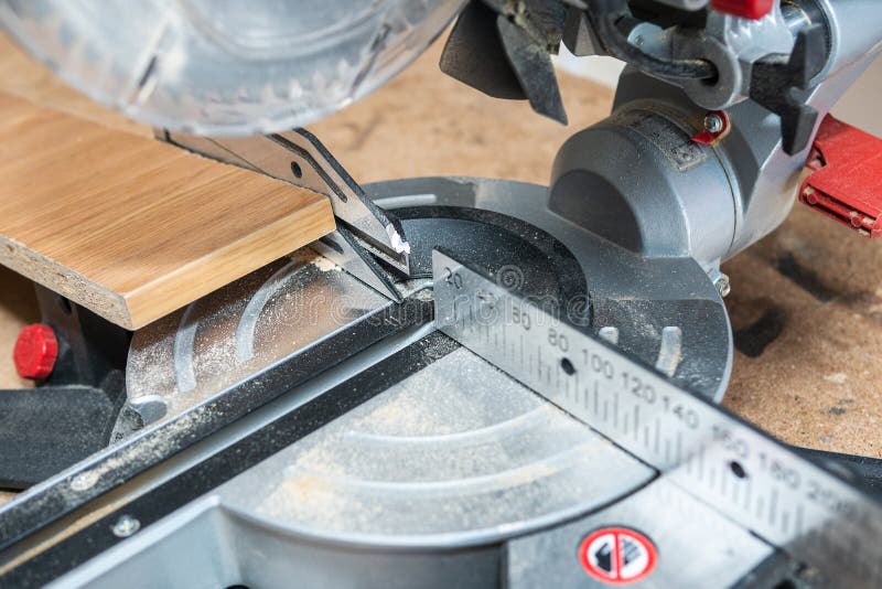 Circular Saw with Ruler Close-up Stock Photo - Image of carpentry ...