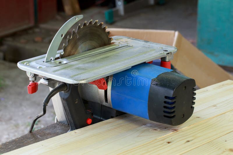 The circular saw stock photo. Image of crafts, table - 81417676