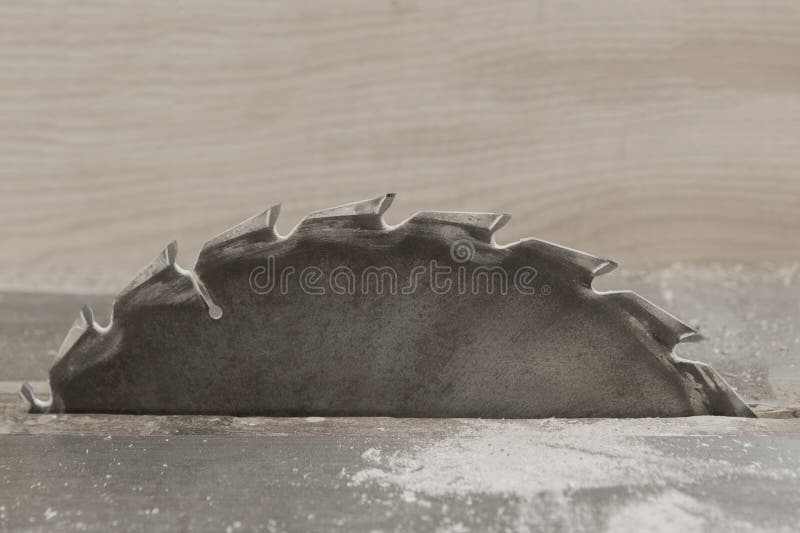 Circular Saw Sharp Spikes Diamond Blade Machine Close-up Industrial ...