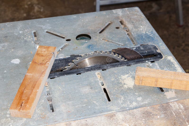 Circular saw table stock image. Image of blade, equipment - 200192067