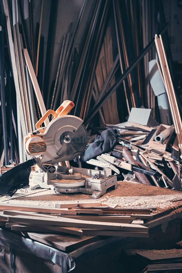 Circular saw and tools. stock image. Image of built - 105078667