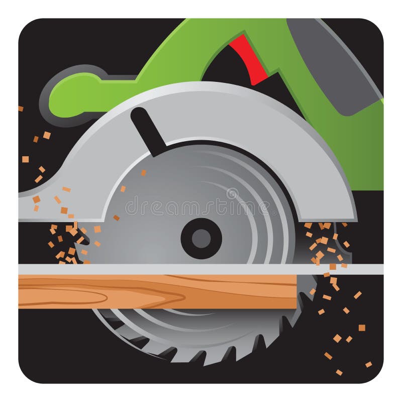 Circular Saw Dust Stock Illustrations – 243 Circular Saw Dust Stock ...