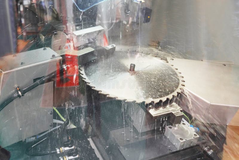 Water-cooling lathe stock image. Image of fabrication - 34354309