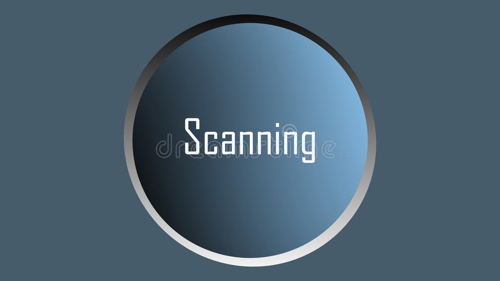 Circular Scanning Design in High Resolution Stock Illustration ...