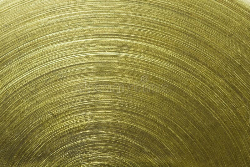 Circular Scratch on Gold Metal Stock Photo - Image of vintage, metal ...